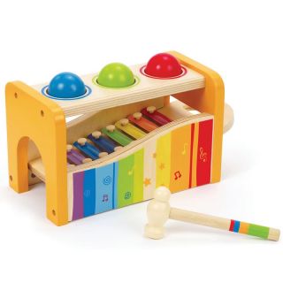 Viga Pound a Peg | Wooden Hammering Board