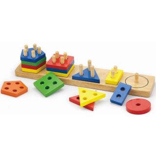 Viga Bead Sequence | Wooden Bead Sequencing Set | Educational Wooden Toys