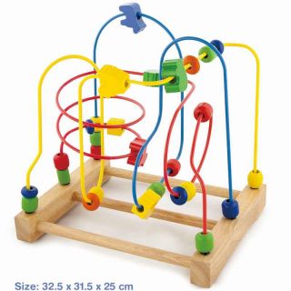 Viga Bead Sequence | Wooden Bead Sequencing Set | Educational Wooden Toys