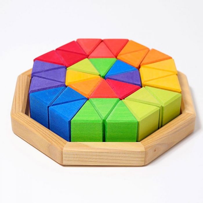 Grimm's Octagon | 32 Triangles | Wooden Blocks | Rainbow Blocks | Grimm ...