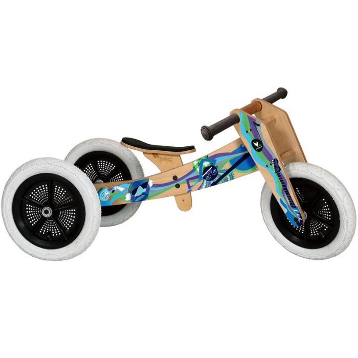 Bike Limited Edition Music 3in1 by Wishbone Wooden Balance Bike Wooden Trike Wishbone Design Studio Knock On Wood Toys