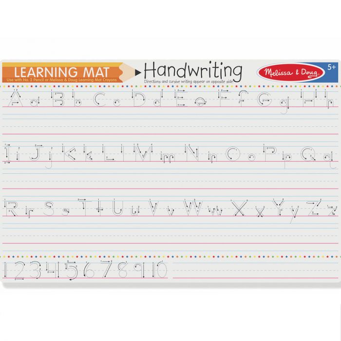 cursive letter mat