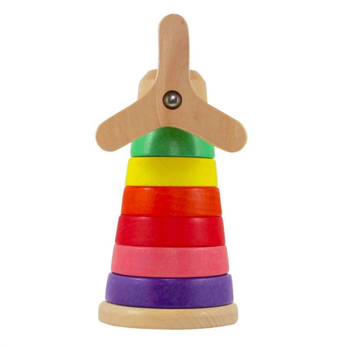 Windmill Stackeroo by Discoveroo | Wooden Stacking Toys | Wooden ...