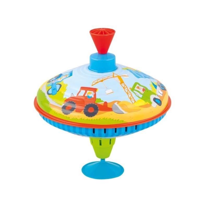 Goki - Humming Top - Building Site | Knock On Wood Toys