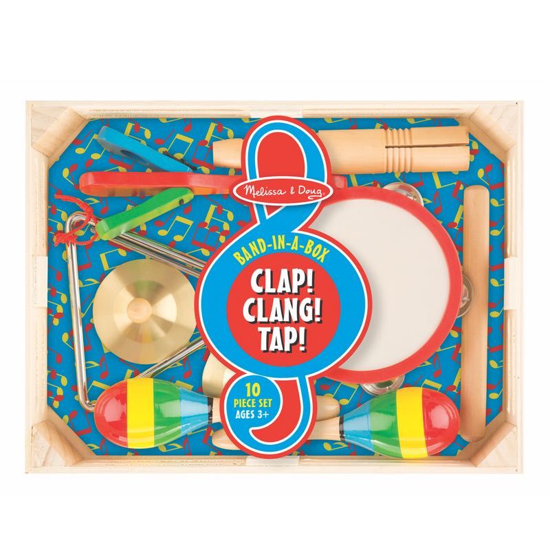 Melissa & Doug Band-in-a-Box clap! Clang! Tap! | Musical Instrument ...
