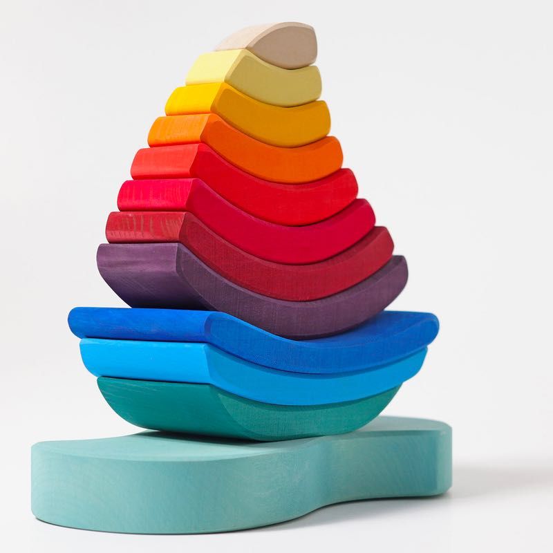 Grimm's Boat Stacking Puzzle | Boat Stacking Tower | Sorting and ...