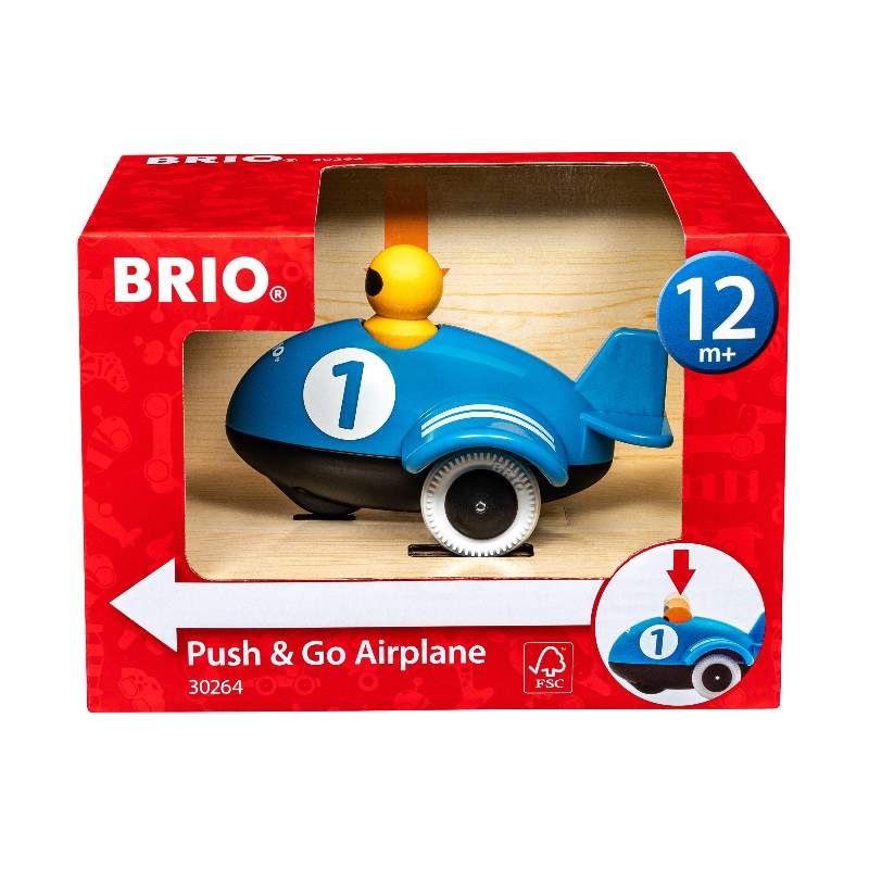 Brio - Push & Go Airplane - 30264 | Knock On Wood Toys