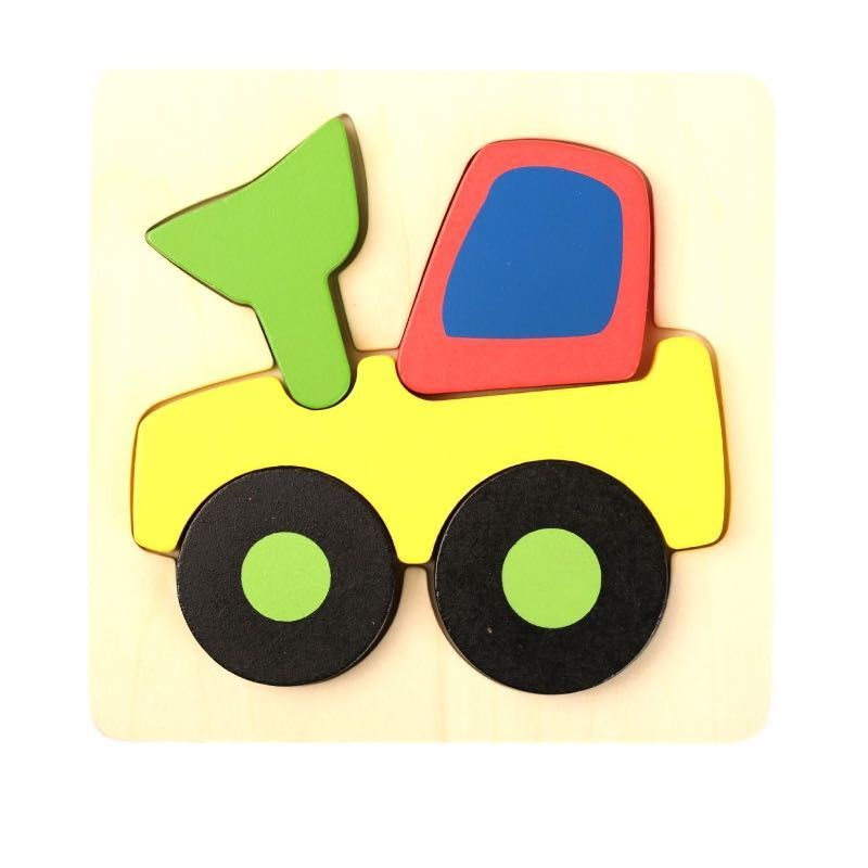 Chunky Puzzle Vehicles Digger by Discoveroo | Chunky Puzzles | First ...