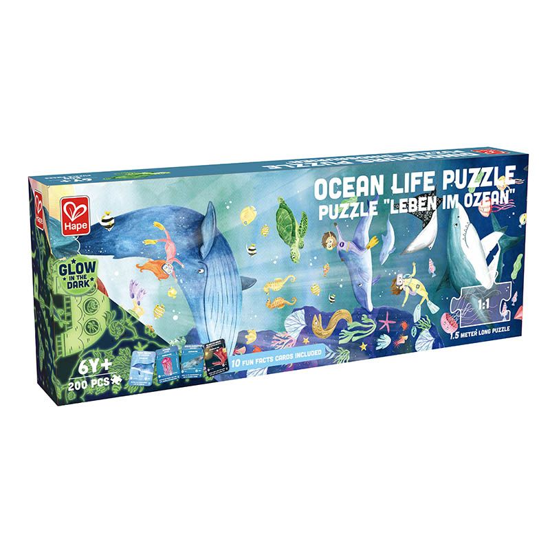 Hape - Ocean Life Puzzle (1.5m long) | Knock On Wood Toys