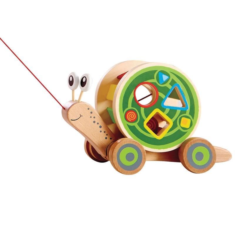Hape - Walk Along Snail Shape Sorter | Knock On Wood Toys