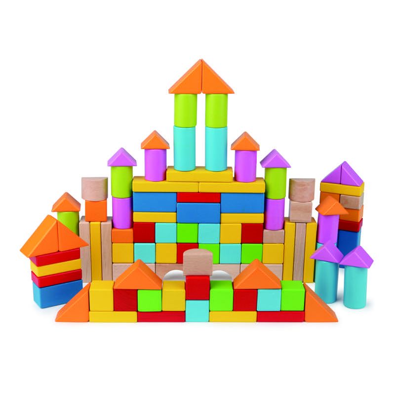 Hape - 101pc Wonderful Blocks | Knock On Wood Toys