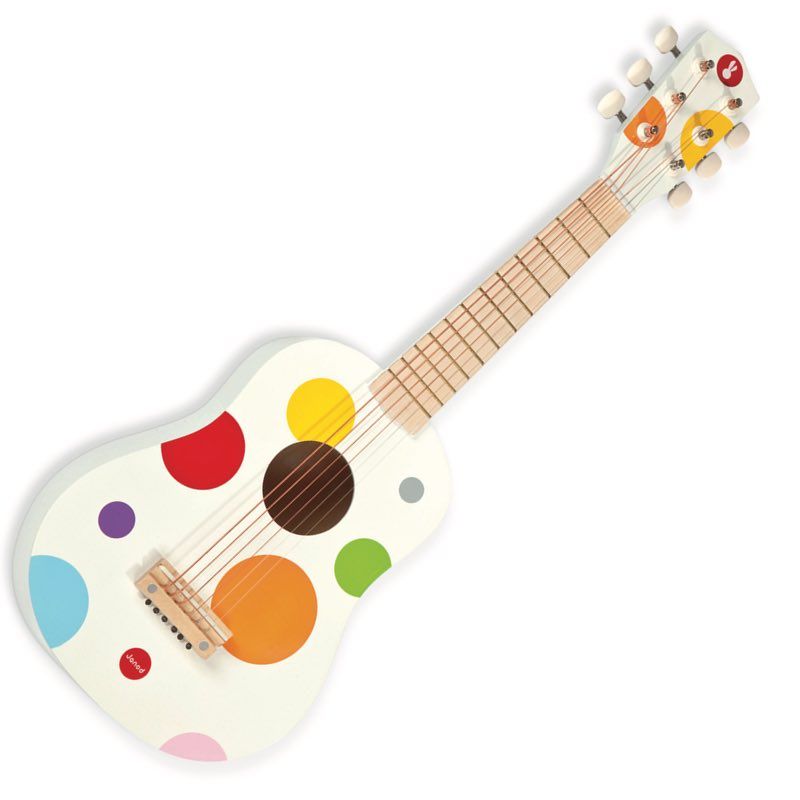 Janod Musical Toy Confetti Large Guitar | Confetti Guitar | Childrens ...