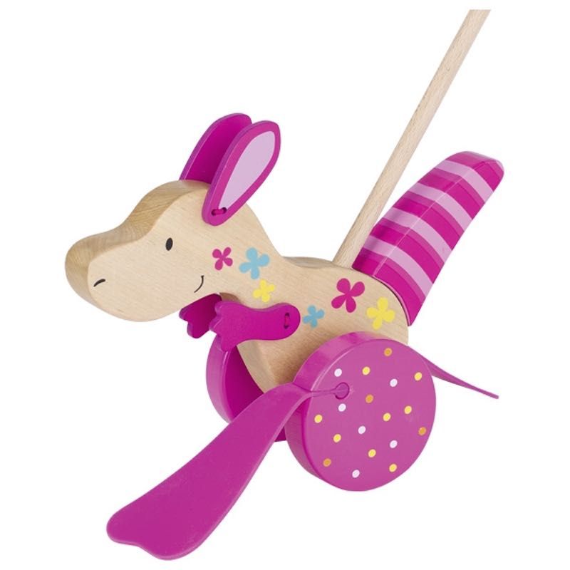 Goki Kangaroo Push Along | Push Along Toys | Wooden Toys | Animals ...