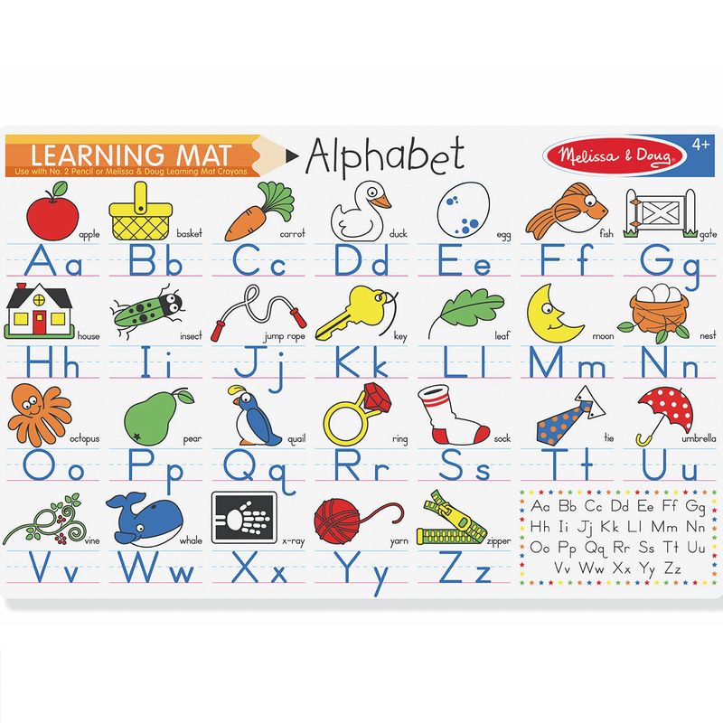 Melissa & Doug - Alphabet Write-A-Mat - 5028 | Knock On Wood Toys