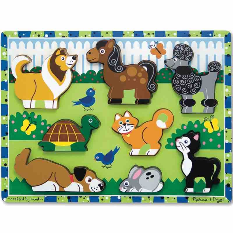 Melissa & Doug Pets Chunky Puzzle | Wooden Puzzle | Fresh Start ...