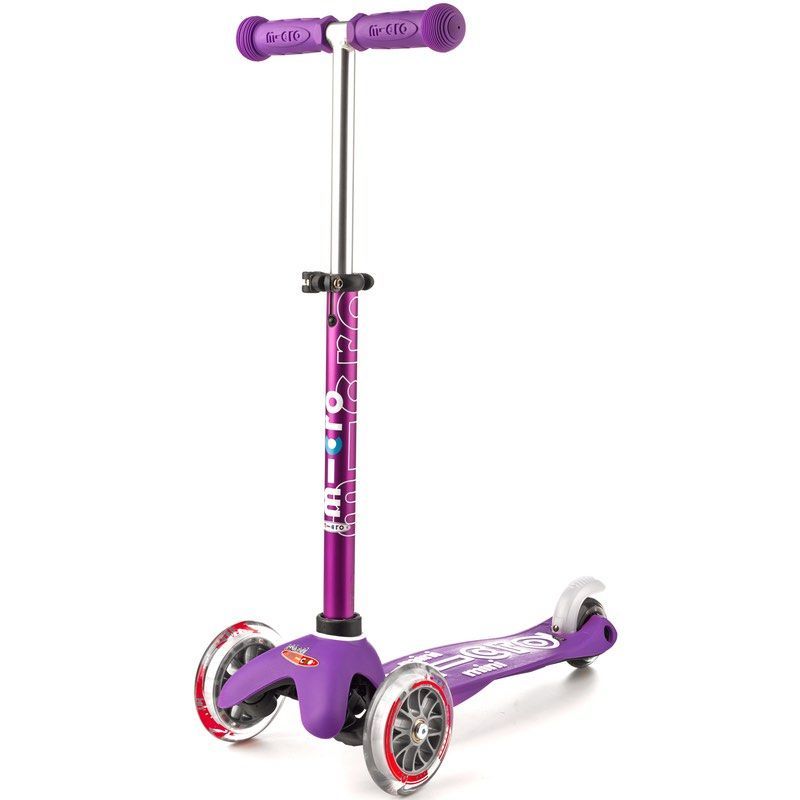 Microscooters Mini Micro Deluxe Purple | Scooter | 3 wheel scooter ...