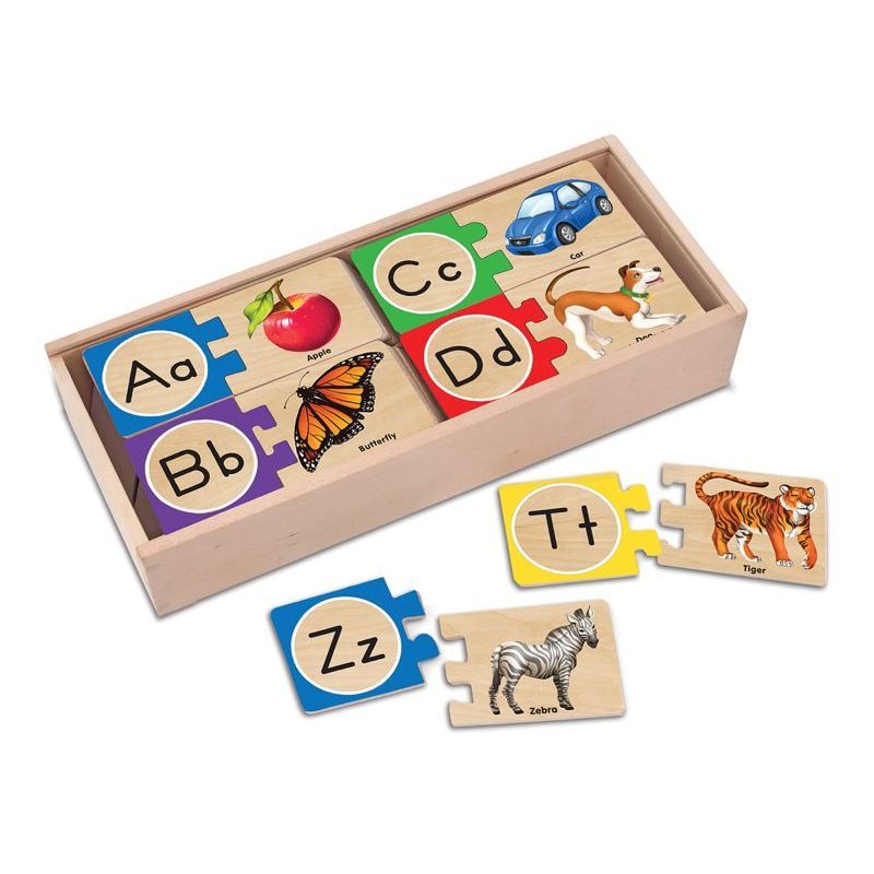 Melissa & Doug - Self-Correcting Alphabet Letter Puzzles | Knock On ...