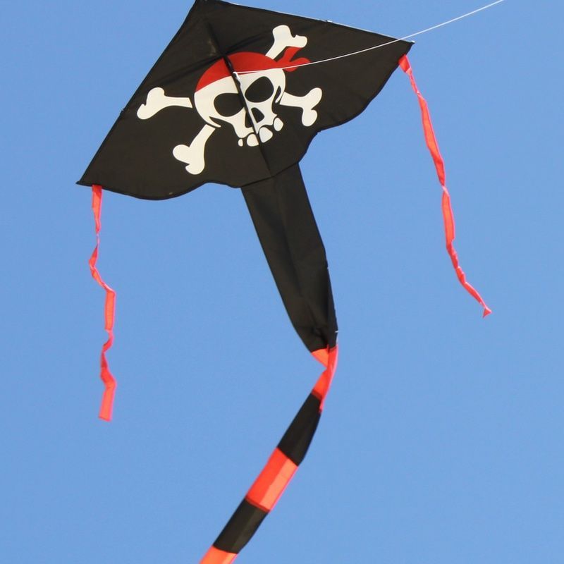 Ocean Breeze Pirate Delta Kite | Knock On Wood Toys