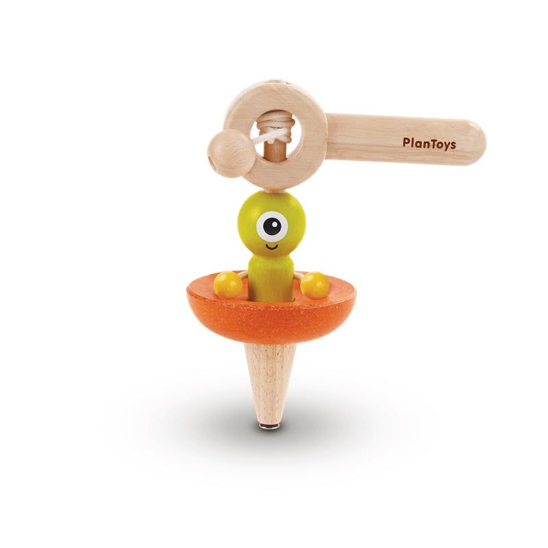 Plan Toys - Spaceship Spinning Top | Knock On Wood Toys