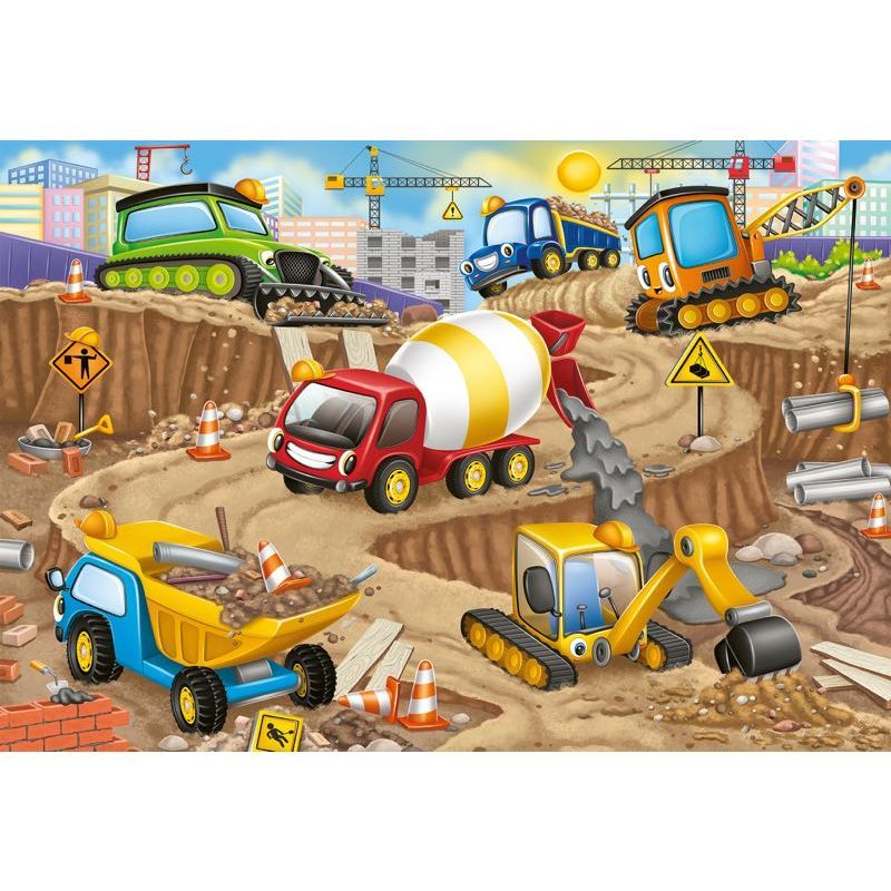 Ravensburger Puzzle - Construction Fun - 24pc Super Sized Floor Puzzle ...