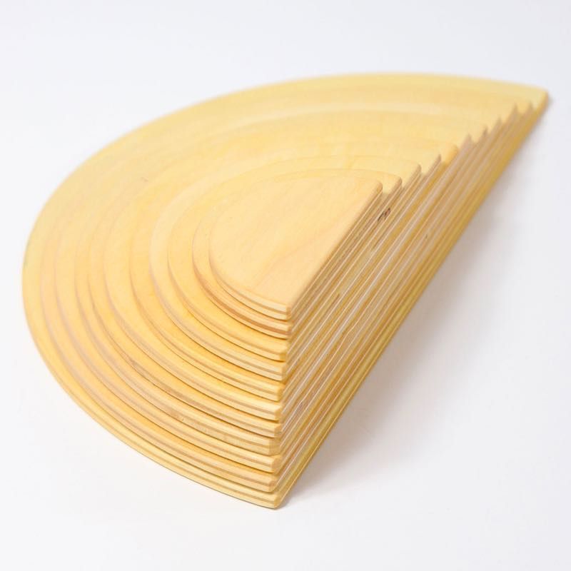 Grimm's Large Semi Circles Natural | Montessori Toys | Waldorf Inspired ...