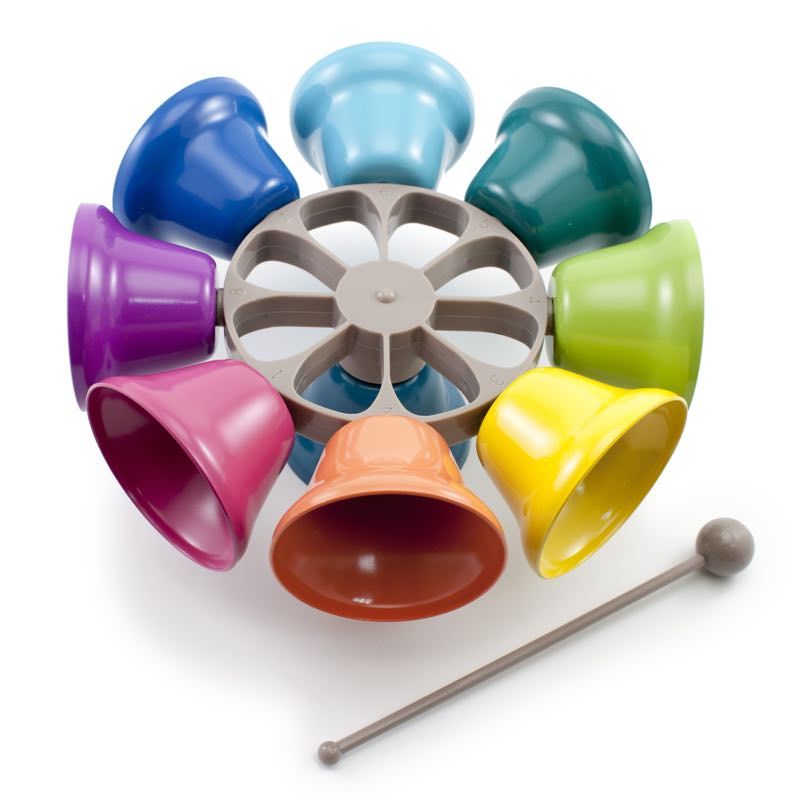 Rainbow Music Spin Bells | Knock On Wood Toys