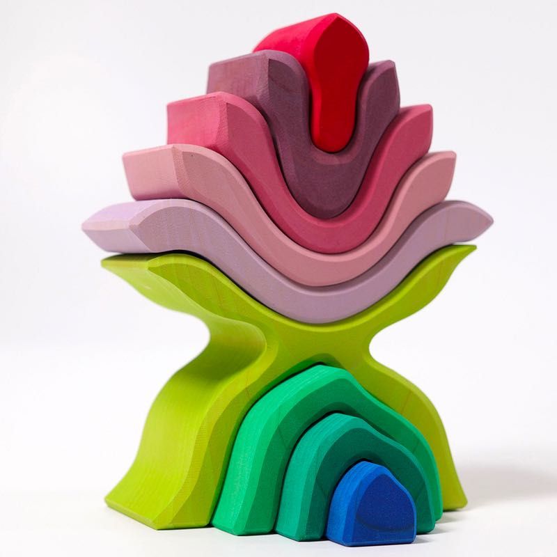 Grimm's - Stacking Flower | Knock on Wood Toys