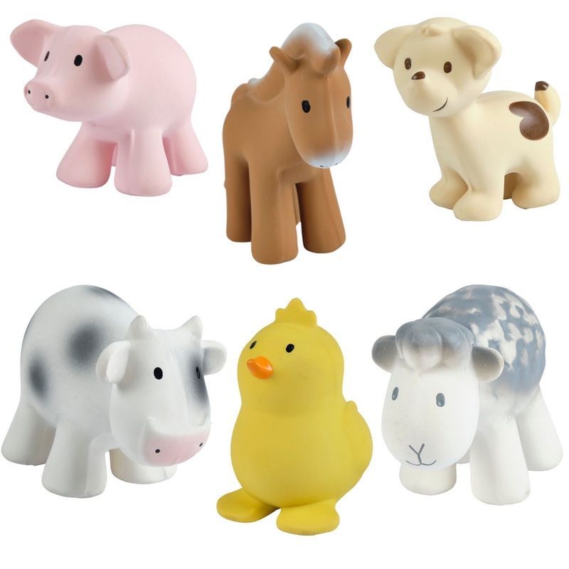 Tikiri - Rubber Farm Animals | Knock On Wood Toys