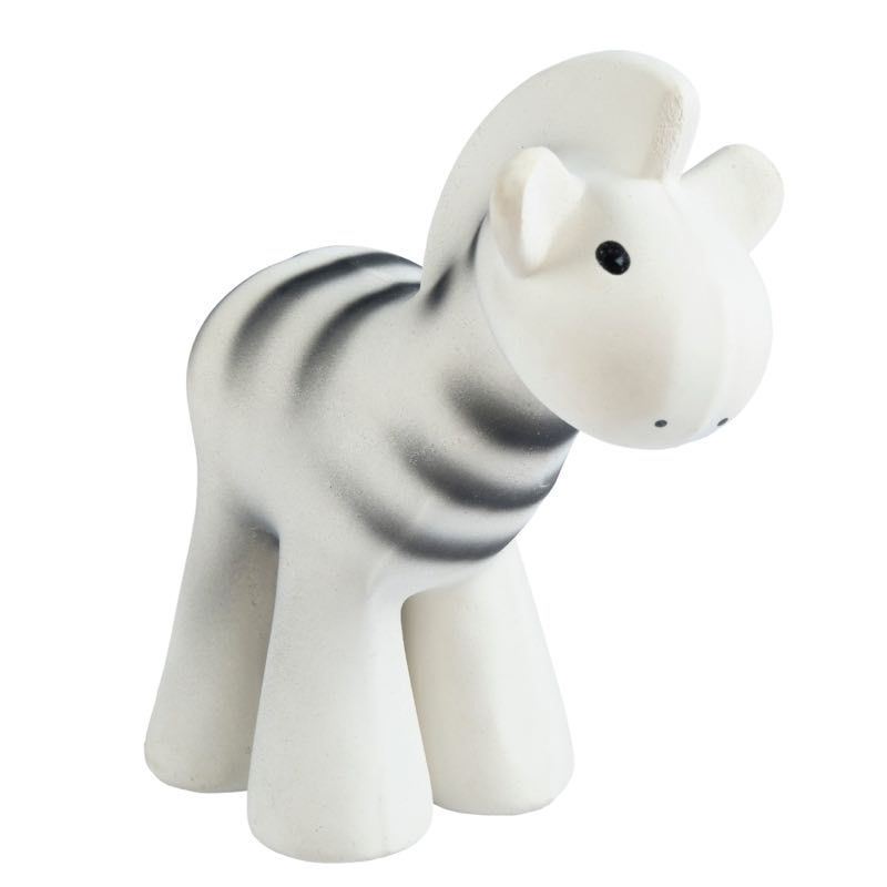 Tikiri - Rubber Zebra - Zoo Animal | Knock On Wood Toys
